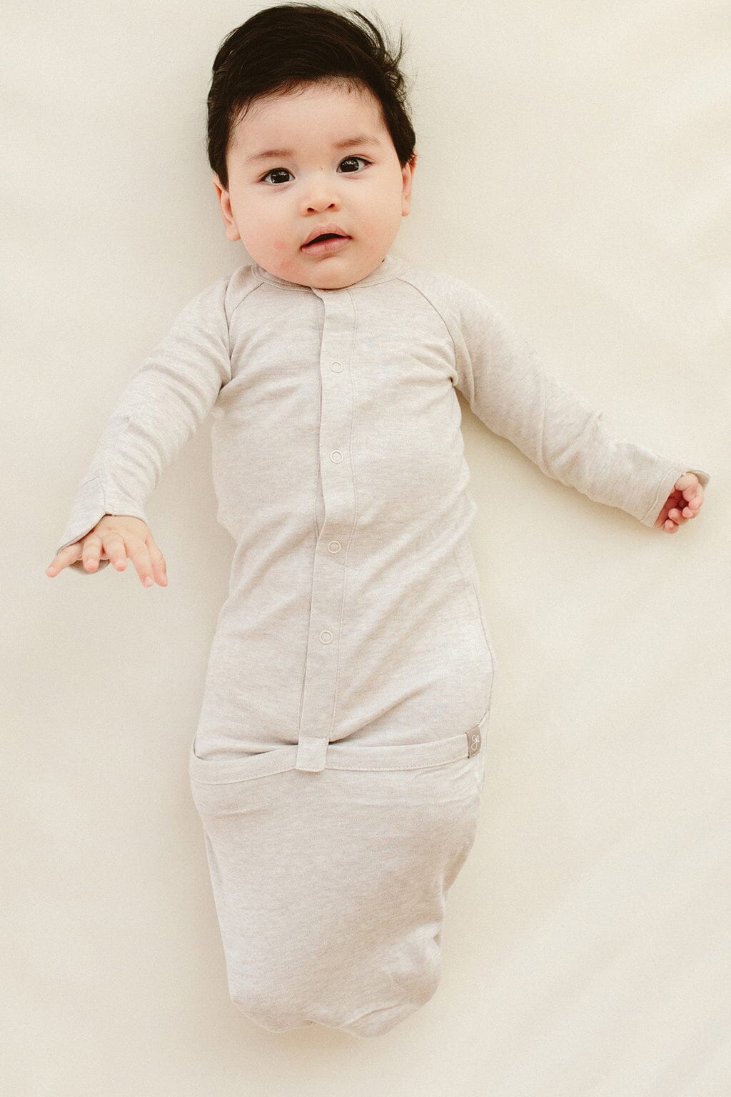 Baby Sleeping Sack / Gown - Mist Grey Sleeping Bag Goumikids